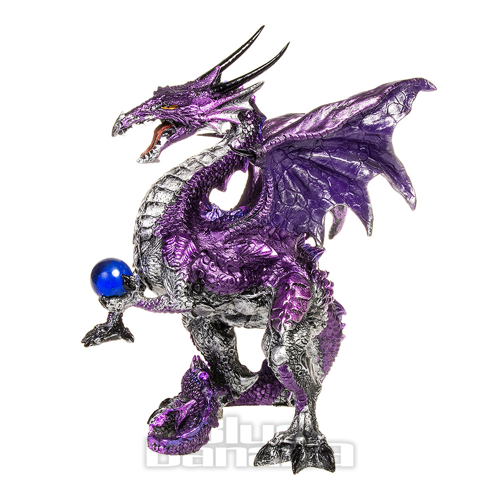 Nemesis Now Purple Dragon Protect Figurine, Gothic Gift