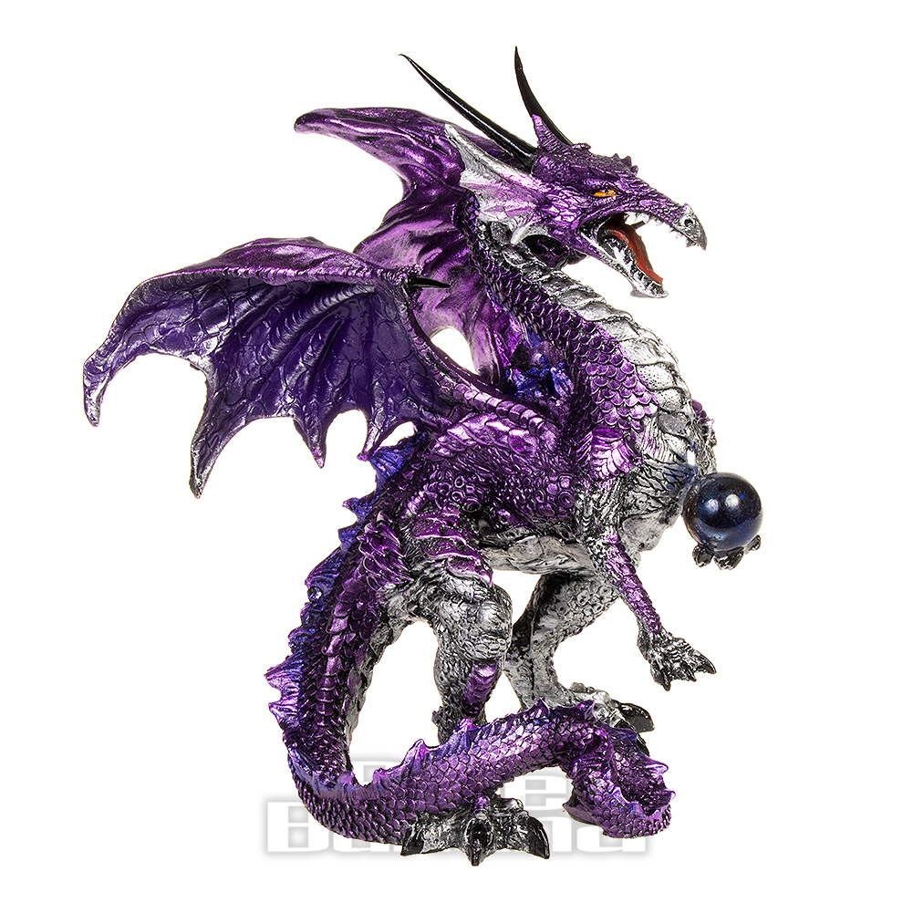 Nemesis Now Purple Dragon Protect Figurine, Gothic Gift