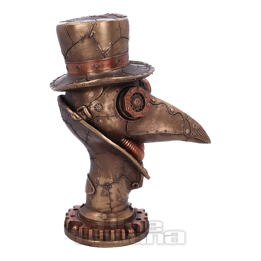 Nemesis Now Beaky Figurine, Steampunk plague Doctor Bust