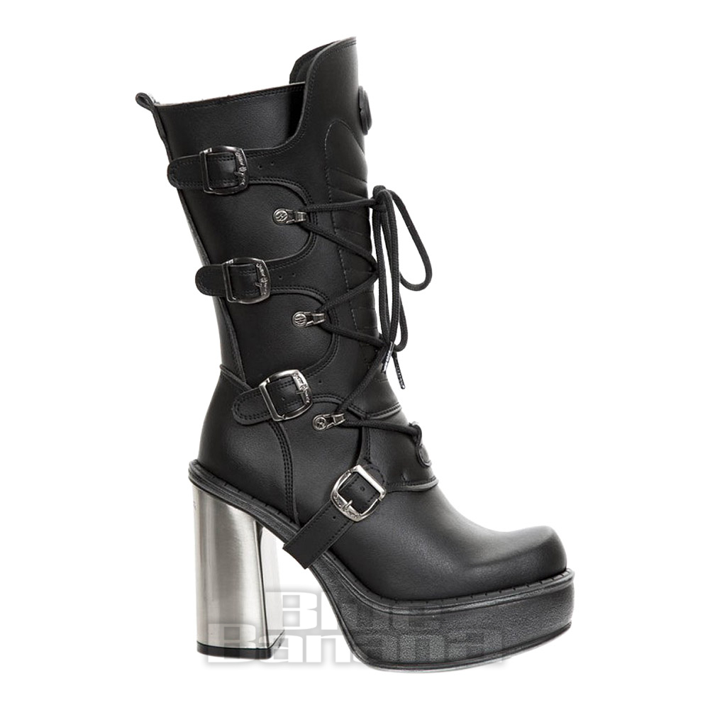 New Rock M-9973-VS1 Vegan Platform Boots, Cruetly Free Shoes
