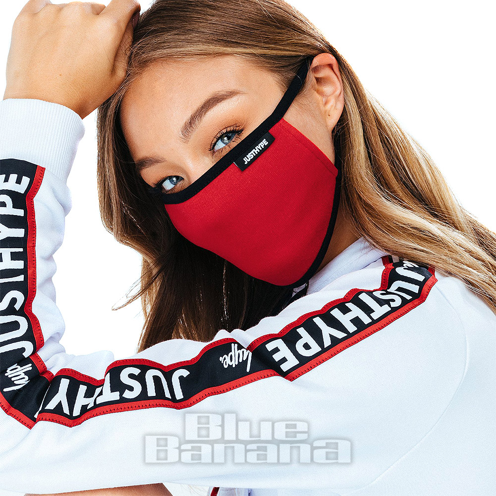 Hype Mono Face Mask Set | Red, Pink & Grey | Face Covering