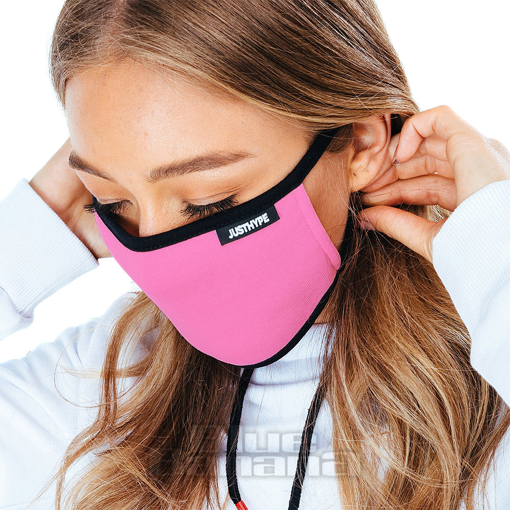Hype Mono Face Mask Set | Red, Pink & Grey | Face Covering