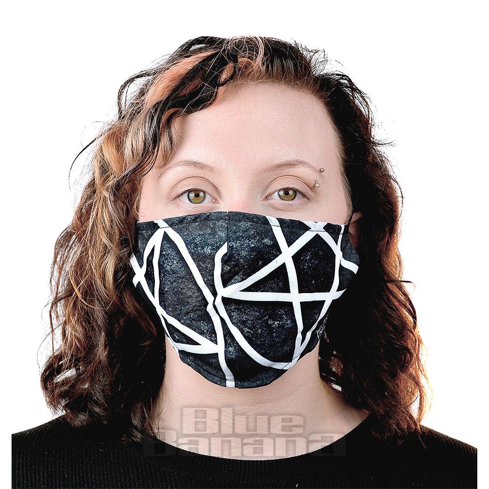 Heartless Pentagram Mask | Washable Face Covering