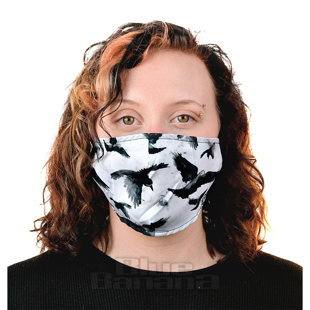 Vixxsin Crows Face Mask | Reusable Gothic Face Coverings