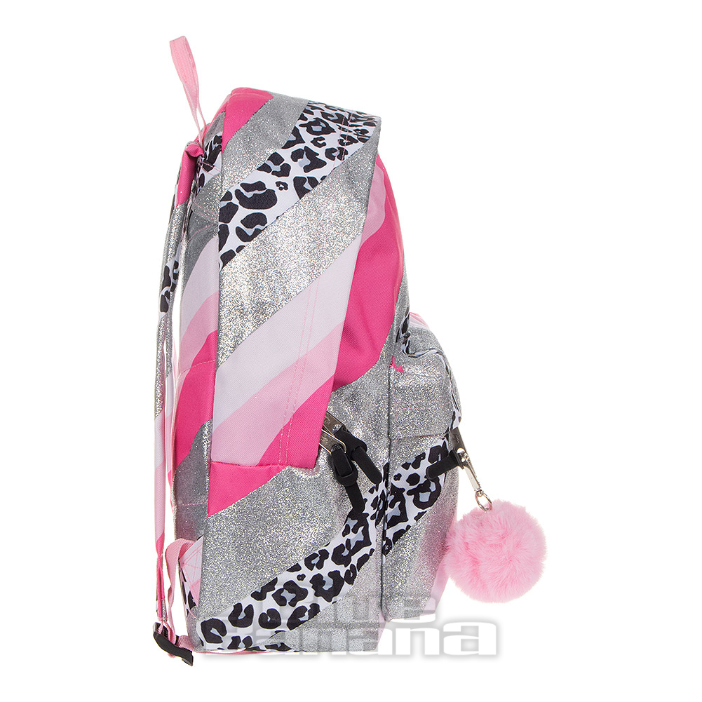 Hype Glitter Leopard Wave Backpack | School Rucksack & Bag