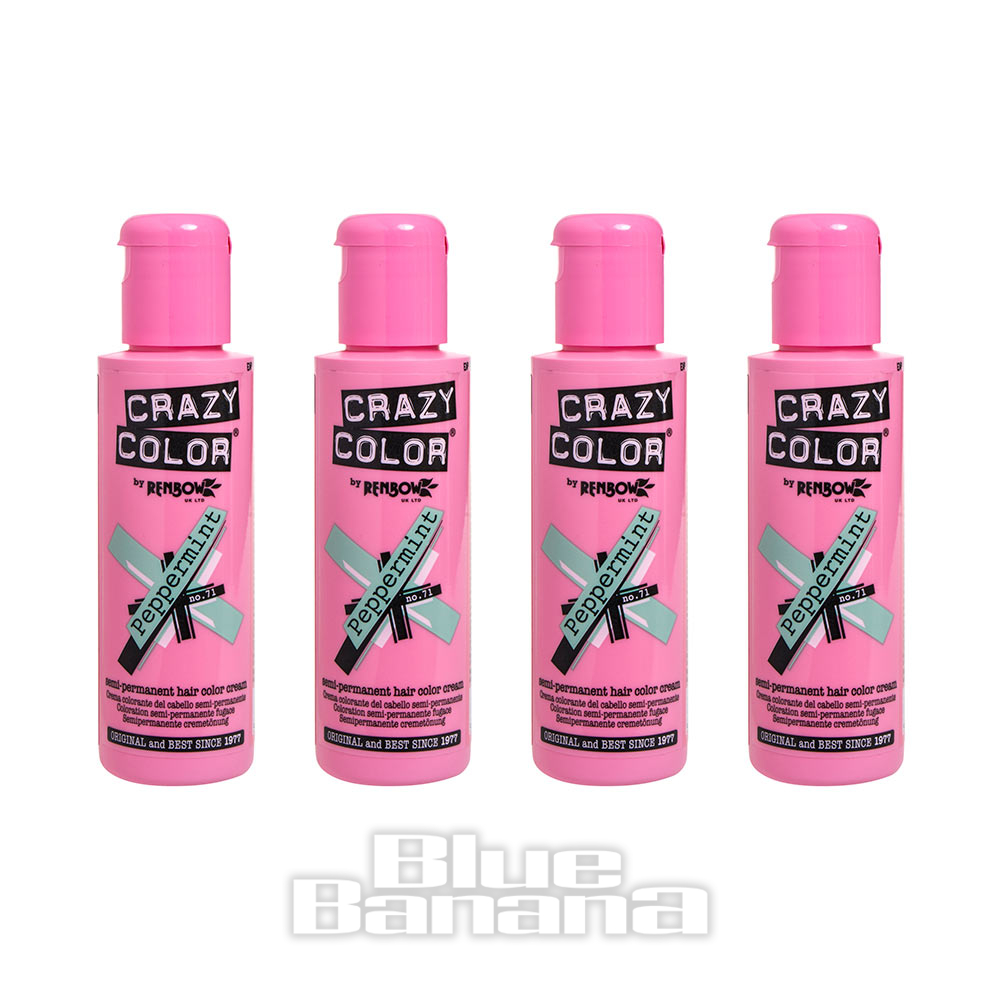 Crazy Color Peppermint 4 Pack | Green Mint Hair Dye