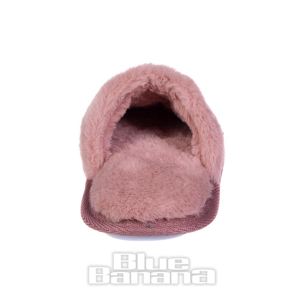 Hype Pink Faux Fur Kids Slip On Slippers | Fluffy Winter Gift