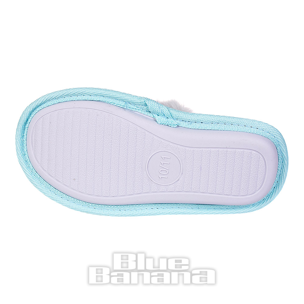 Hype Mermaid Sequin Faux Fur Kids Mules | Slip On Fluffy Slippers