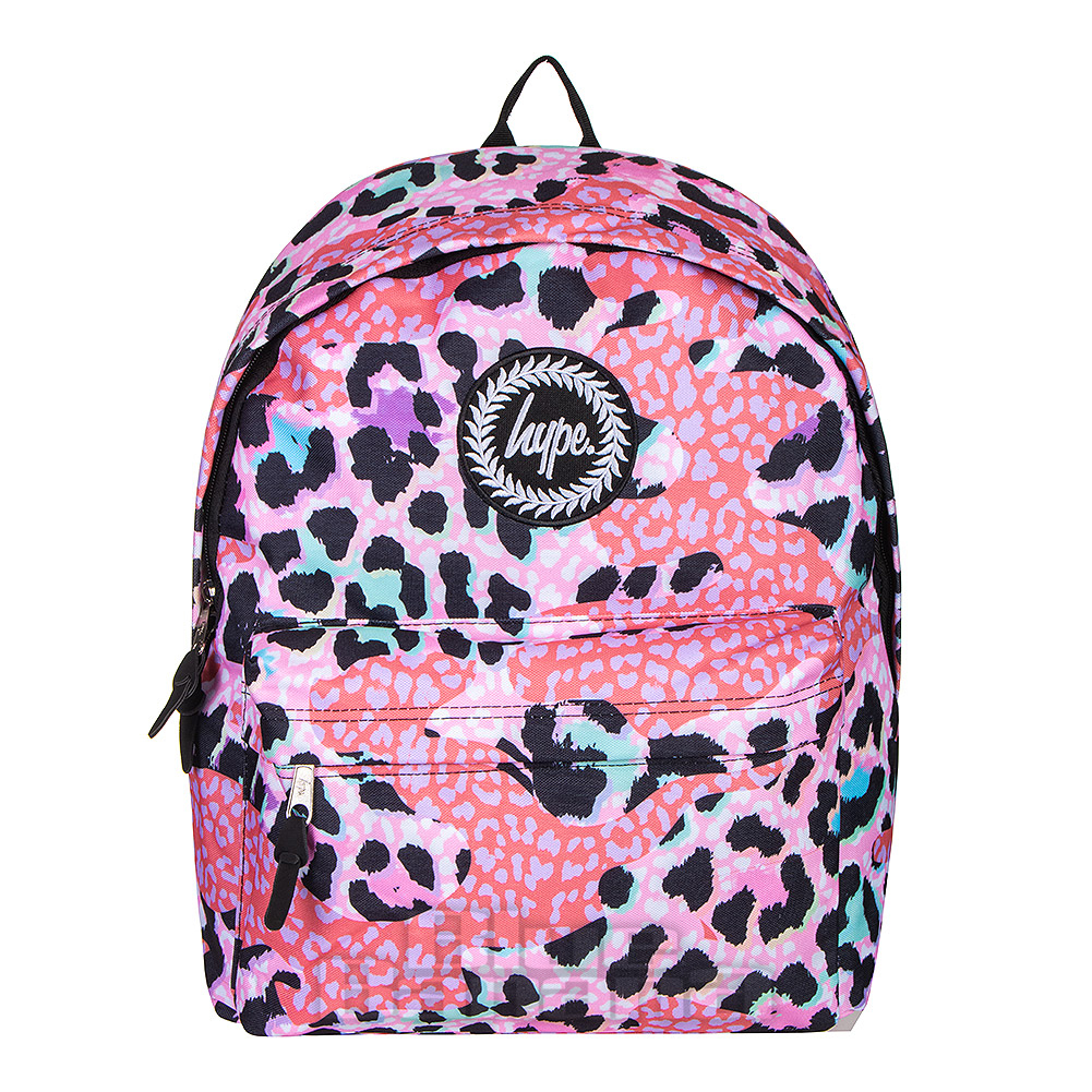 Hype Leopard Camo Backpack | Kids School Rucksack & Bag