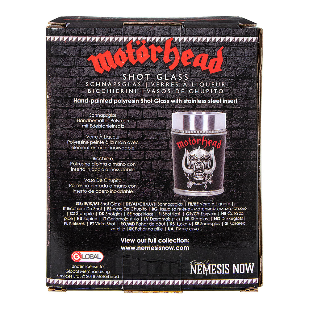 Official Motorhead Warpig Shot Glass | Band Merch Gifts