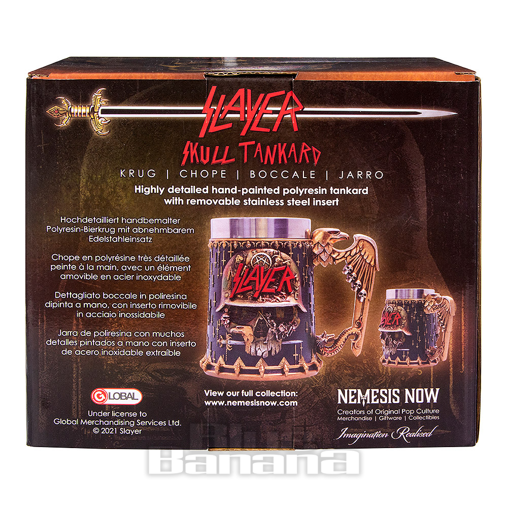 Nemesis Now Slayer Skull Tankard | Official Band Merch