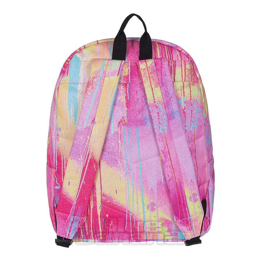 Hype Pink Drips Backpack | School Rucksack & Bag