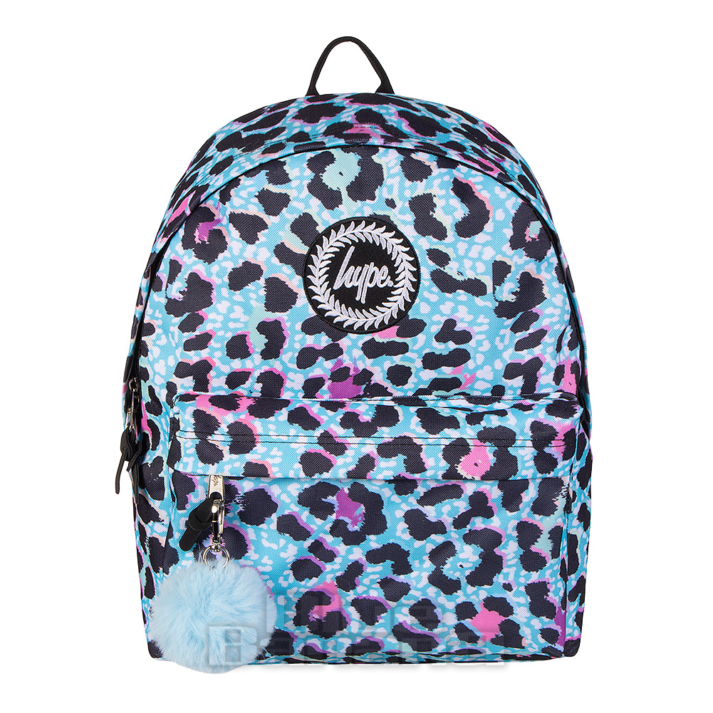 Hype Ice Leopard Blue Backpack | School Rucksack & Bag