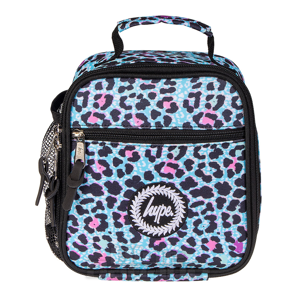 Hype Ice Leopard Blue Lunch Box | Kids School Lunch Bag