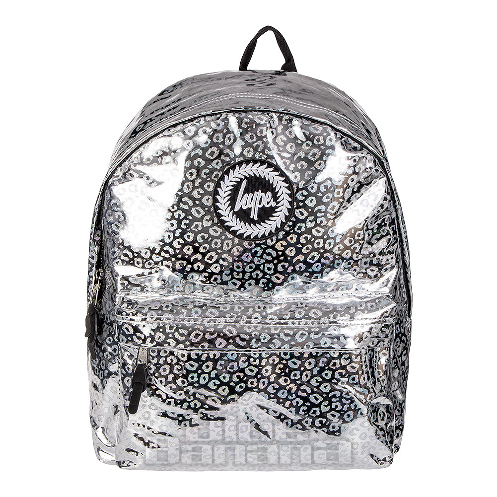 Hype Holographic Leopard Backpack | School Rucksack & Bag