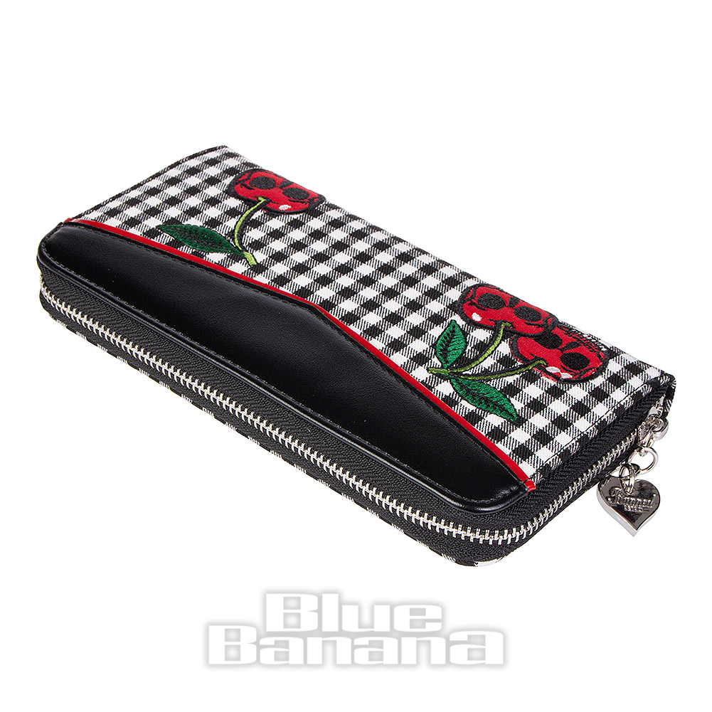 Banned Rockabilly Cherry Skull Purse | Gothic & Alternative Wallet