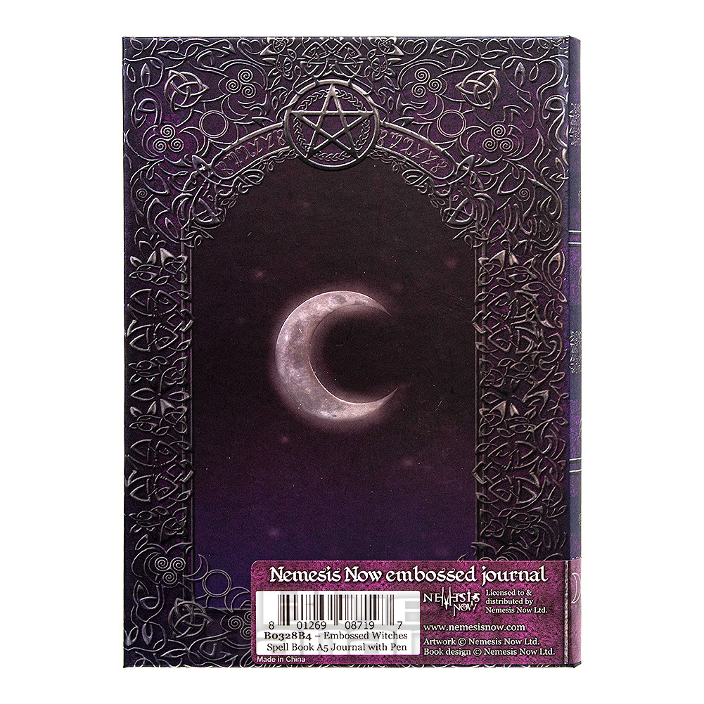 Nemesis Now Embossed A5 Witches Spell Book Journal | Blue Banana UK