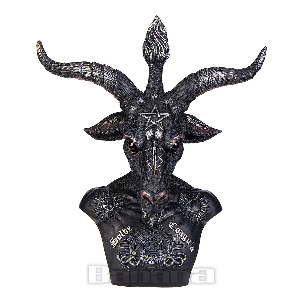 Nemesis Now Baphomet Celestial Black Head Bust Figurine (33cm)