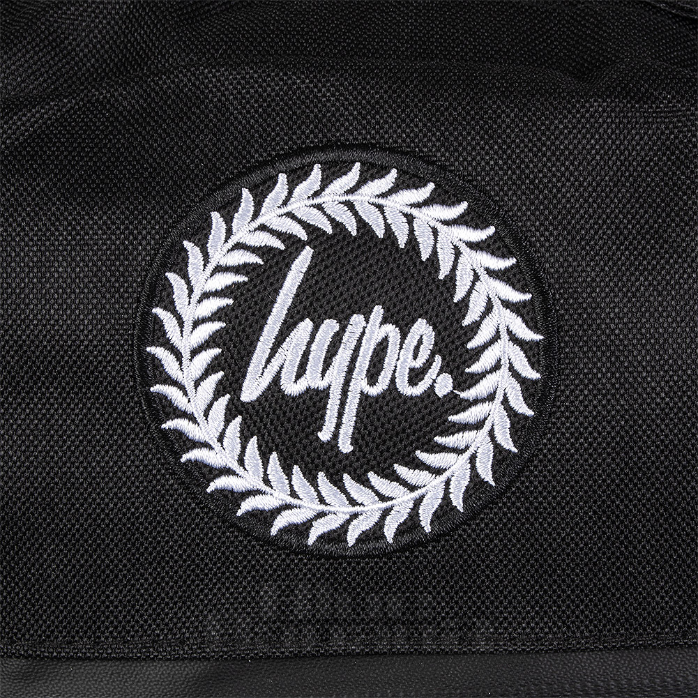 Hype Crest Maxi Backpack (Black) - Cheap School Bags | Blue Banana UK