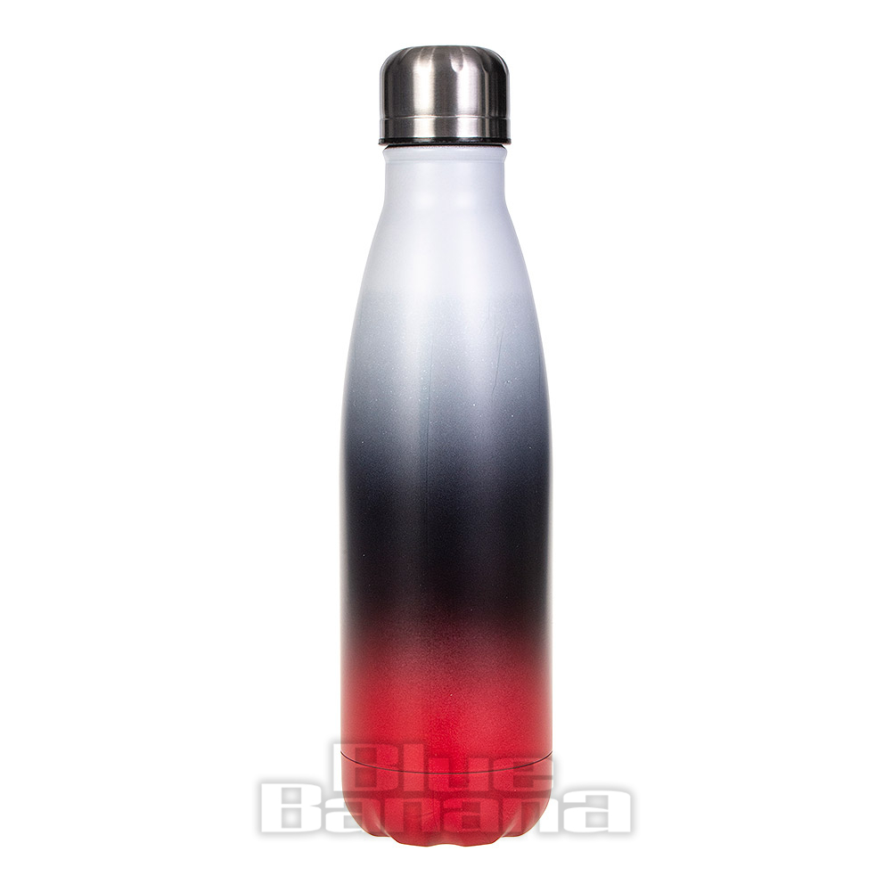 Hype Gradient Black/Red Water Bottle | Metal Drinks Bottle