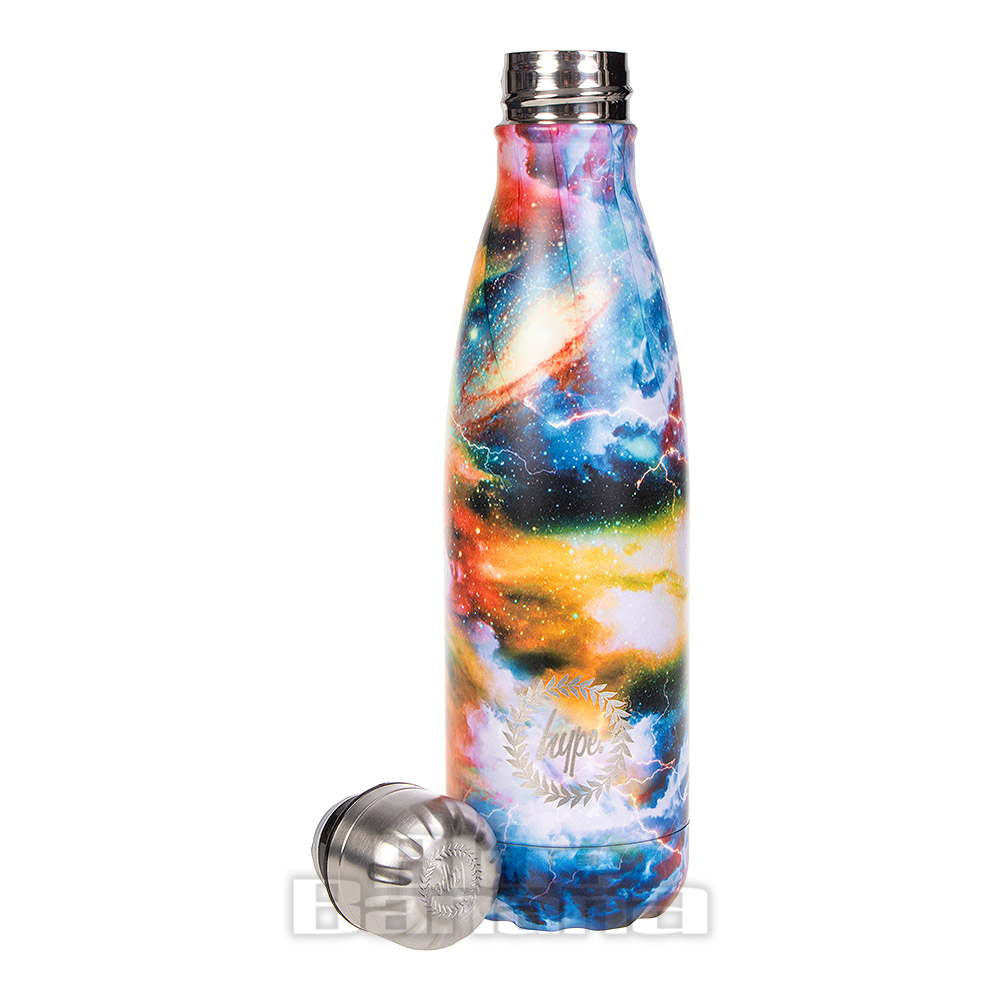 Hype Galaxy Blue/Orange Water Bottle | Metal Drinks Bottle