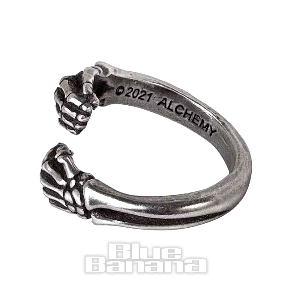Alchemy Gothic Last Embrace Skeleton Ring Z | Blue Banana UK