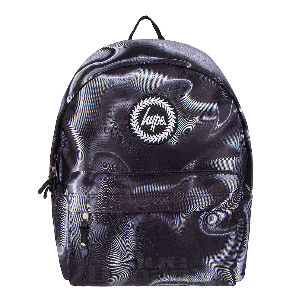 Hype Mono Static Wave Backpack (Grey) - Cheap School Bags | Blue Banana UK