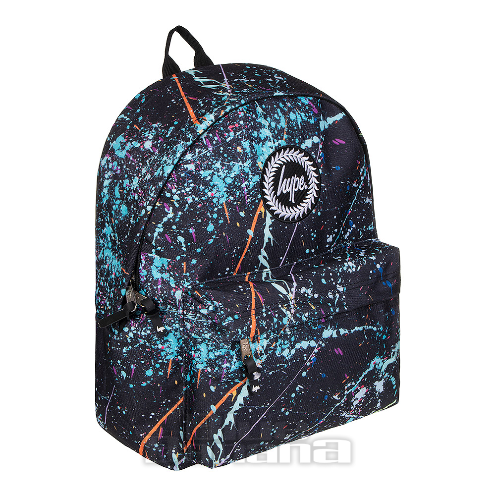 Hype Teal & Orange Brush Backpack | School Rucksack UK