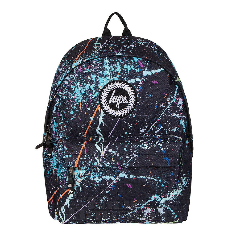 Hype Teal & Orange Brush Backpack | School Rucksack UK