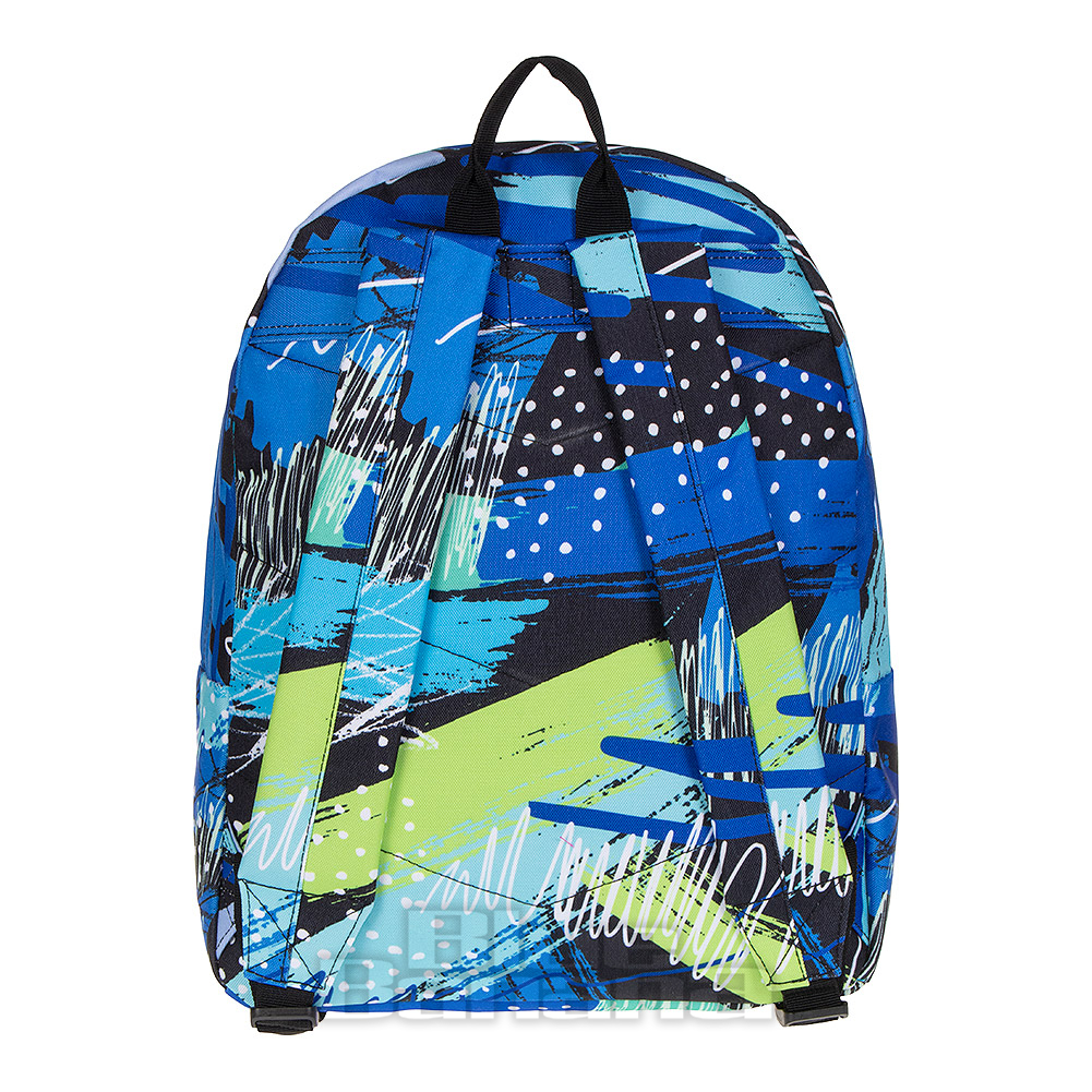 Hype Blue & Green Geo Scribble Backpack | School Rucksack UK