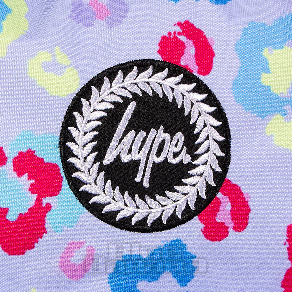 Hype Leopard Lilac Backpack | School Rucksack & Bag