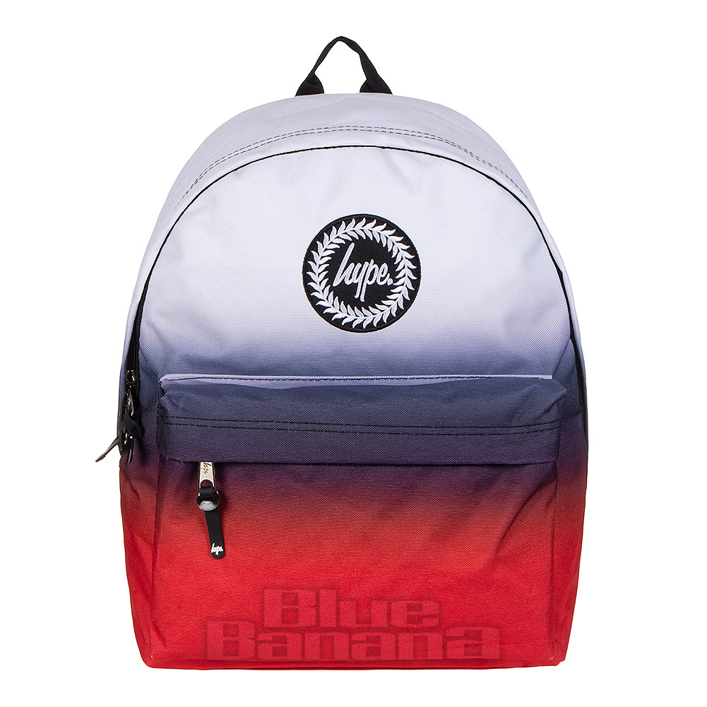 Hype Black & Red Gradient Backpack | School Rucksack UK