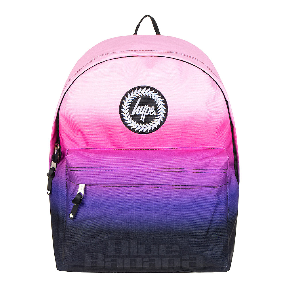 Hype Black, Pink & Purple Gradient Backpack | School Rucksack UK