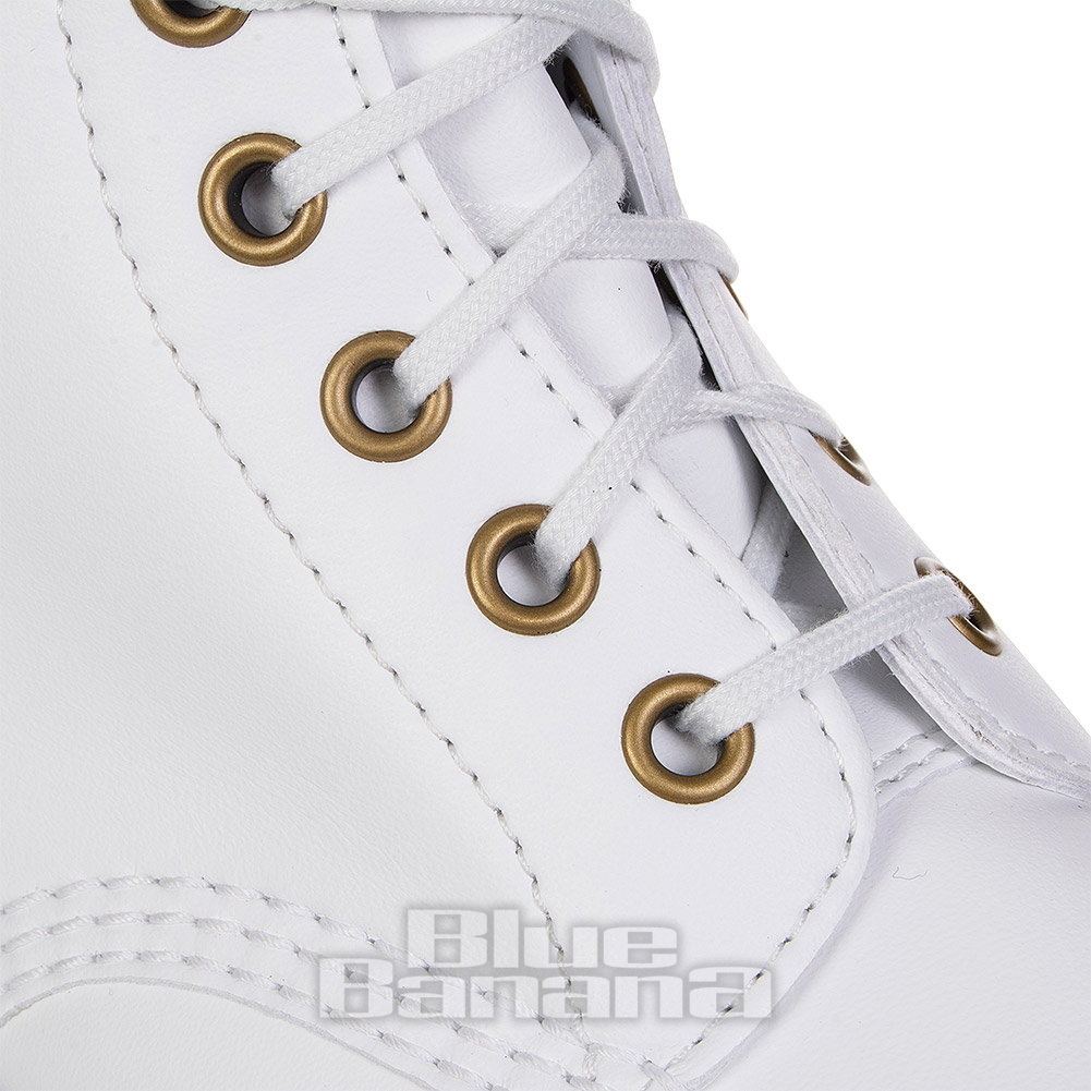 Dr Martens 1460 Vegan Kemble Optical White Boots | Docs Ankle Boots
