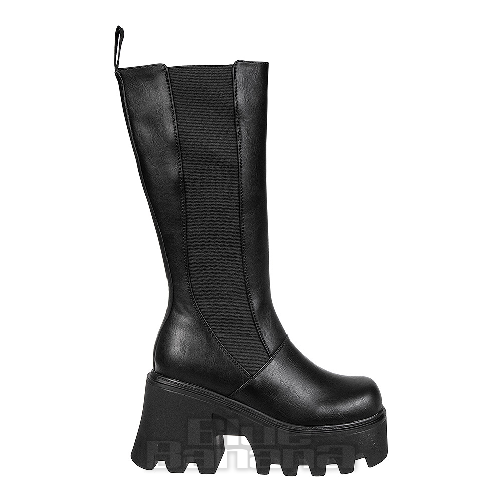 Lamoda Tear Em Up Black Boots | Gothic Alternative Vegan Shoes