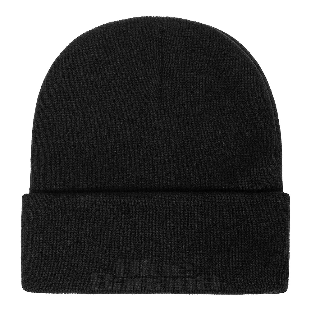 Blue Banana 666 Black Beanie Hat | Gothic Occult Knitted Hat