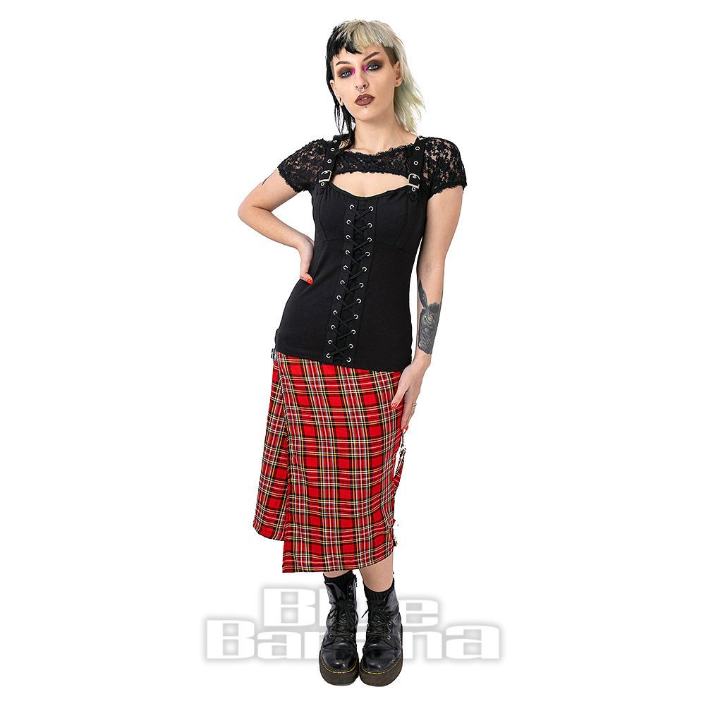 Poizen Industries Moral Black Top | Gothic & Alt Clothing