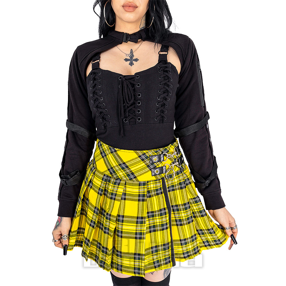 Heartless Dystopia Black Bolero | Alternative Gothic Top