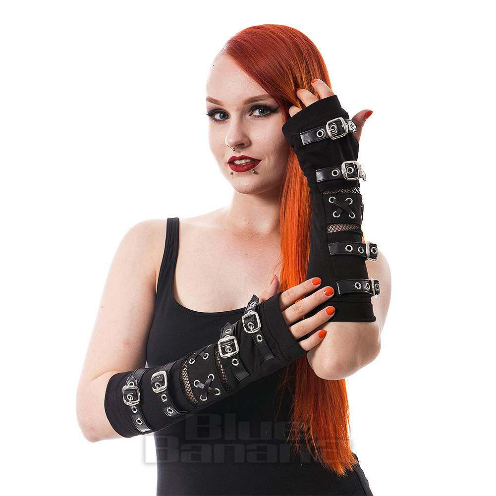 Poizen Industries Riot Armwarmers | Gothic Punk Gloves