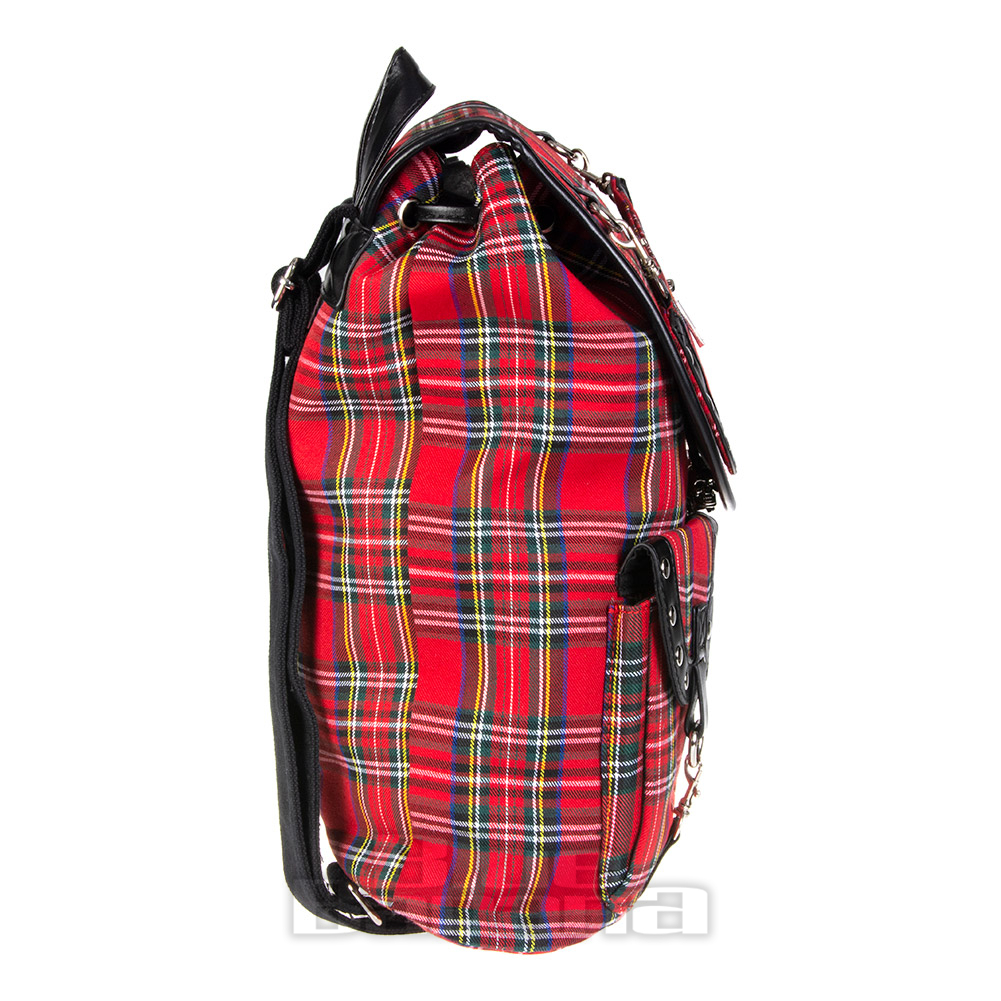 Banned Yamy Tartan Backpack | Alternative Punk Rucksack