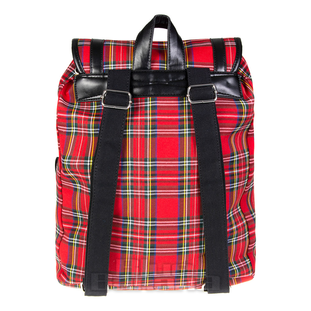 Banned Yamy Tartan Backpack | Alternative Punk Rucksack