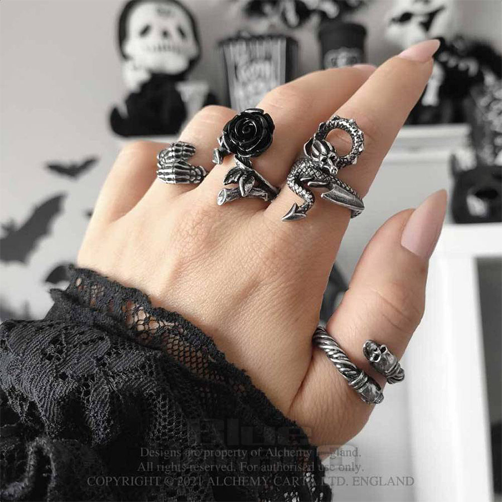 Alchemy Gothic Battle Ring | Alternative Skull Jewellery