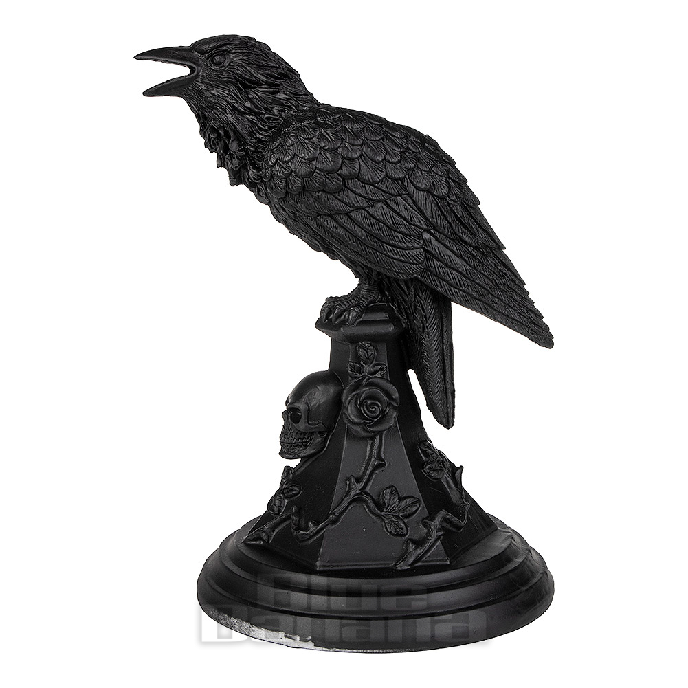Alchemy Gothic Poe's Raven Candle Stick | Witch Gifts & Home Decor