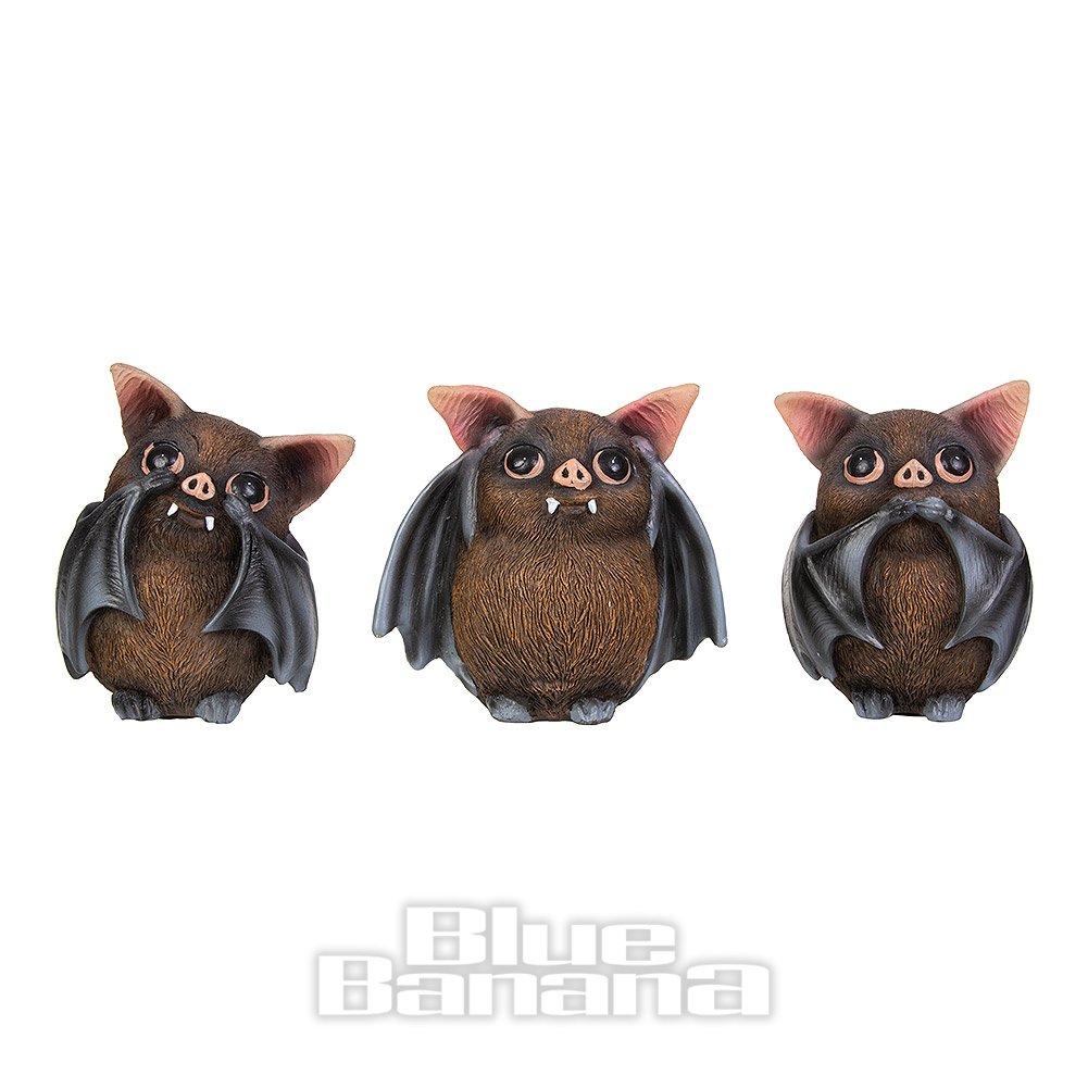 Nemesis Now 3 Wise Bats Figurine | Gothic Gifts & Alternative Home Decor