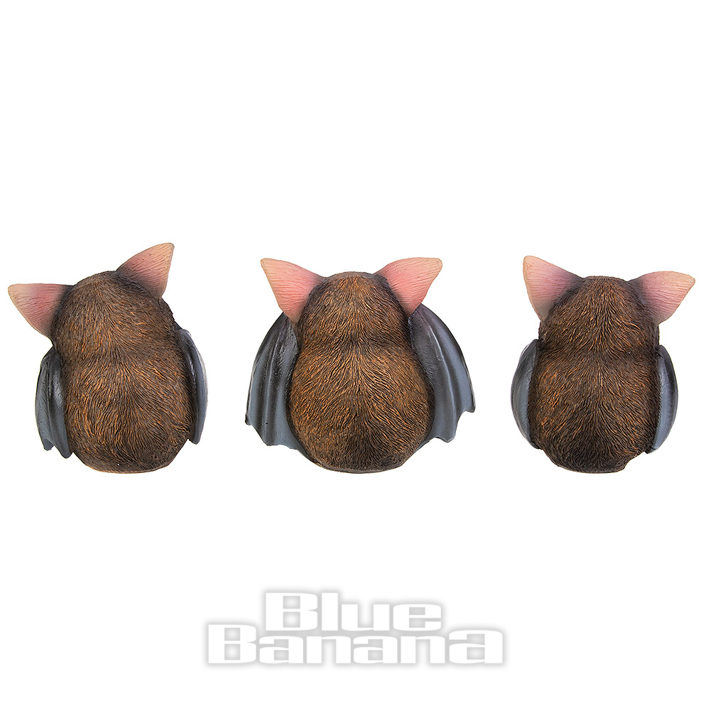 Nemesis Now 3 Wise Bats Figurine | Gothic Gifts & Alternative Home Decor