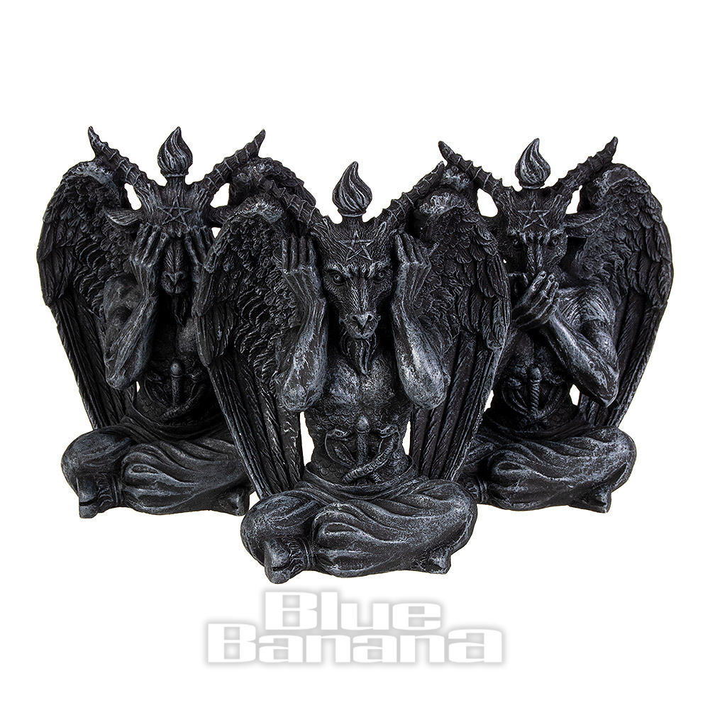 Nemesis Now 3 Wise Baphomet Figurine | Gothic Gifts | Blue Banana UK