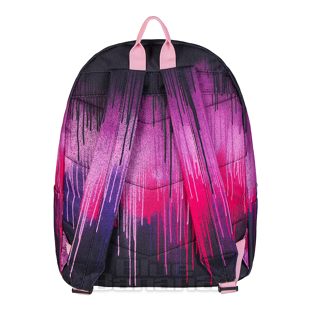 Hype Dark Pink Drips Backpack | School Rucksack & Bag