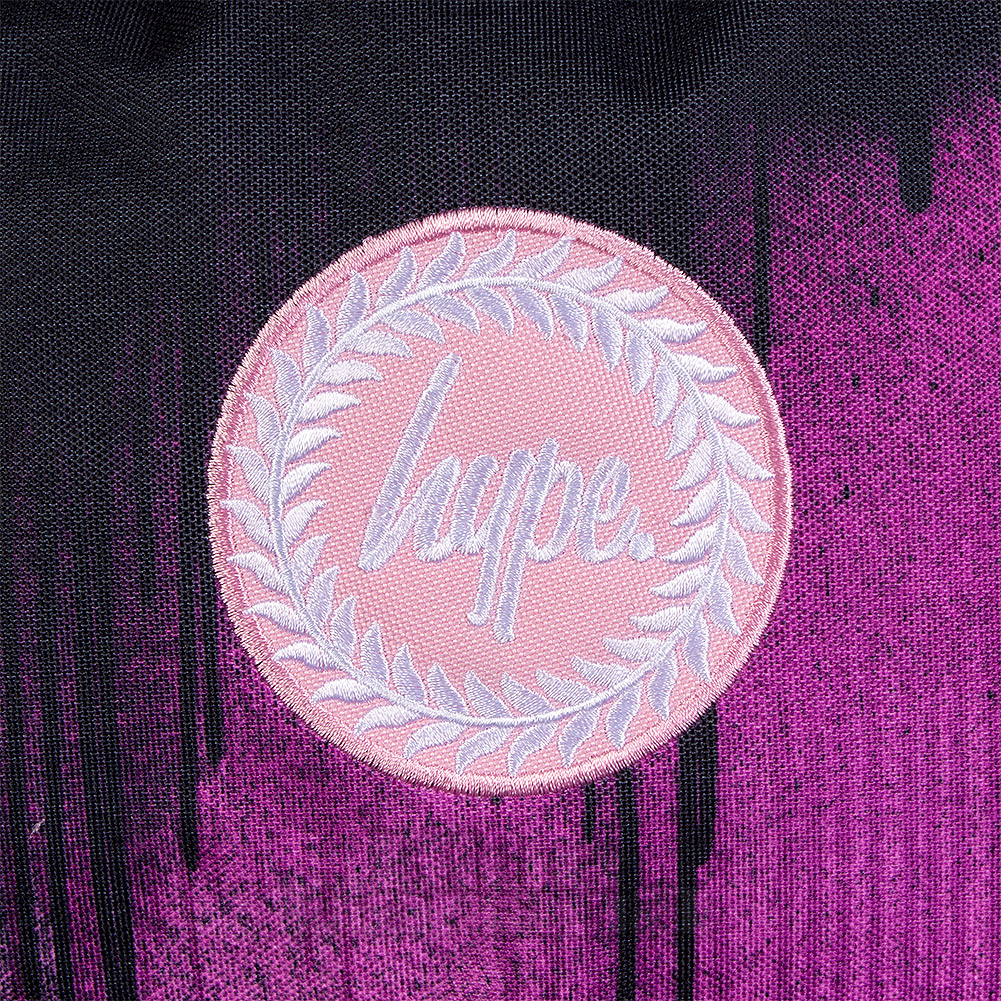 Hype Dark Pink Drips Backpack | School Rucksack & Bag
