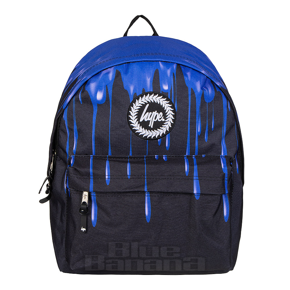 Hype Blue Slime Drips Backpack | School Rucksack & Bag