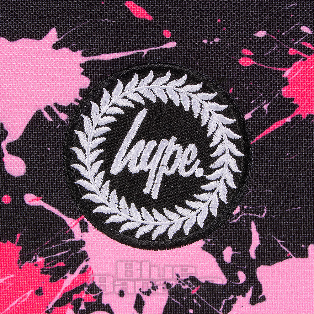 Hype Pink/Black Splat Lunch Box | School Lunch Bag